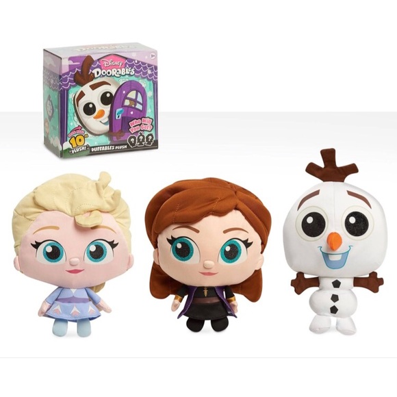 Disney | Toys | Disney Doorables Frozen Elsa Anna Olaf Puffables ...